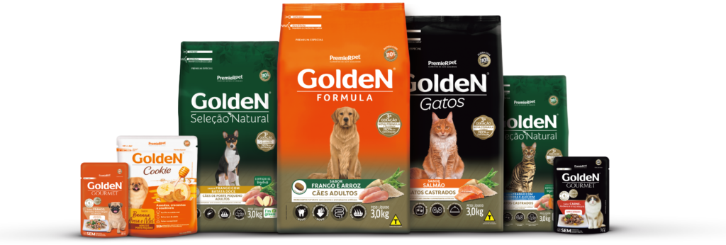 GoldeN® - uma linha completa de alimentos para Cães e Gatos