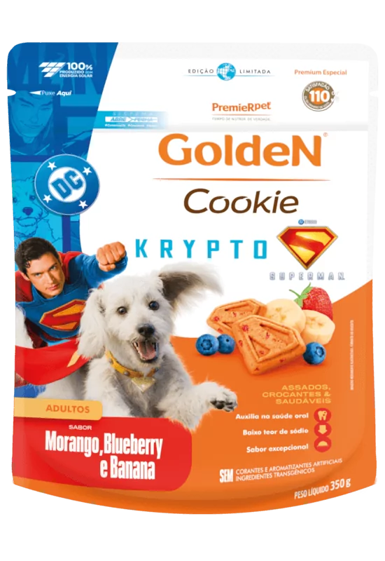 GoldeN® Cookie Cães Adultos Porte Pequeno Krypto